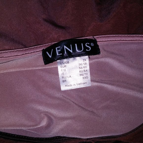 VENUS | Tops | Venus Blouse Womens 2x Draped Wrap Burgundy Mauve Pink ...